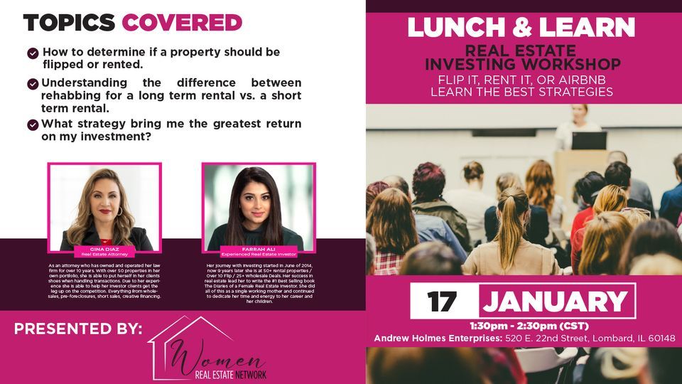 Lunch and Learn: Flip It, Rent It or Airbnb - Learn the Best Strategies ...