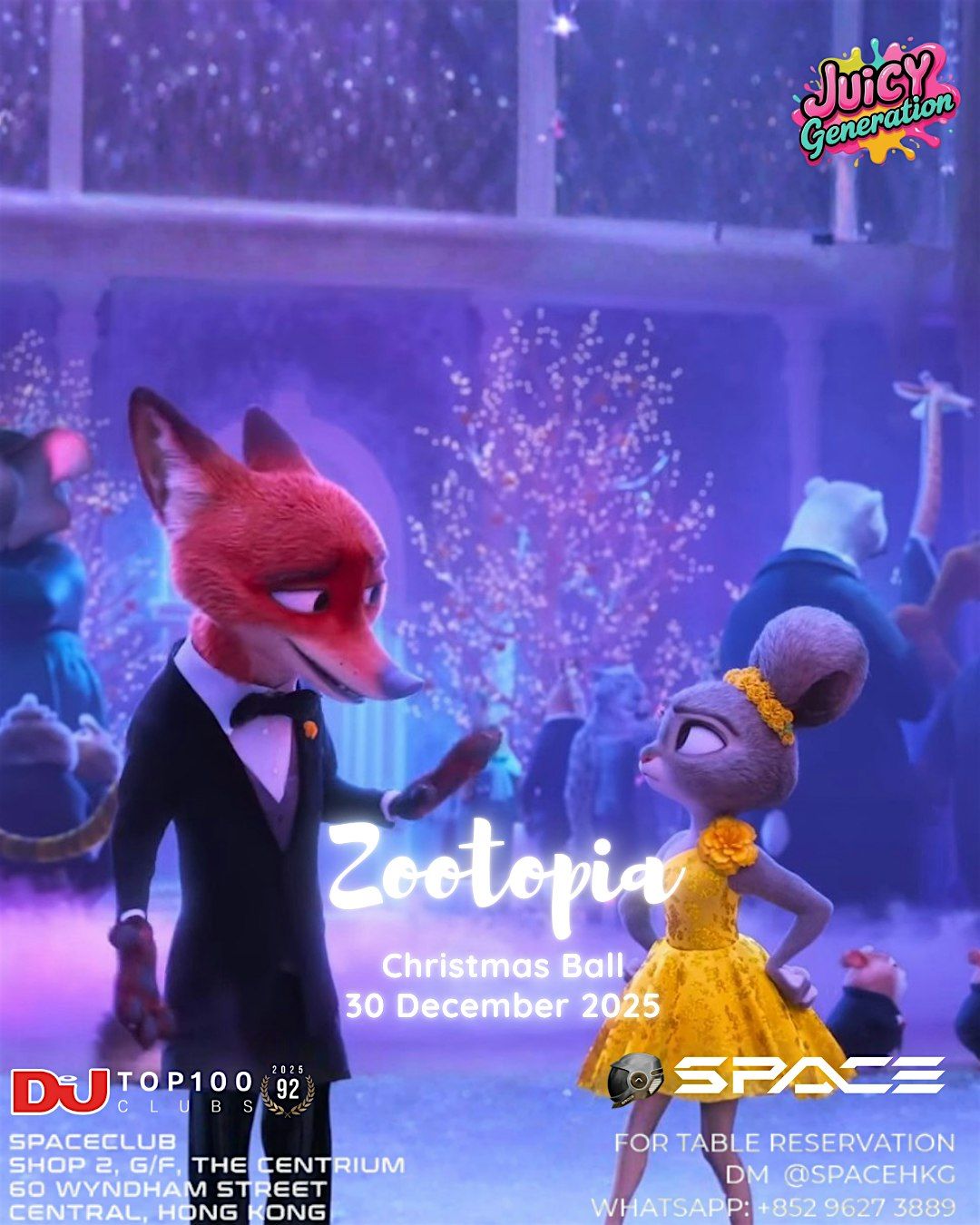 Juicy Generation X Space (Zootopia Christmas Ball), Space Club, Central ...