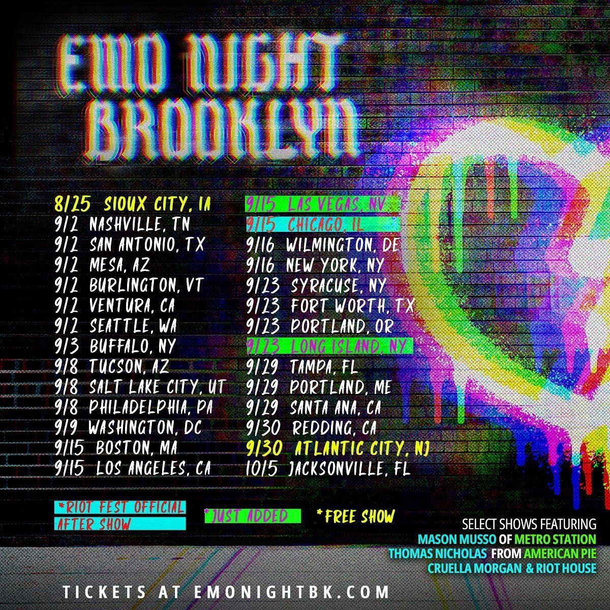 Emo Night Brooklyn at Archer Music Hall / Arrow, Archer Music Hall ...