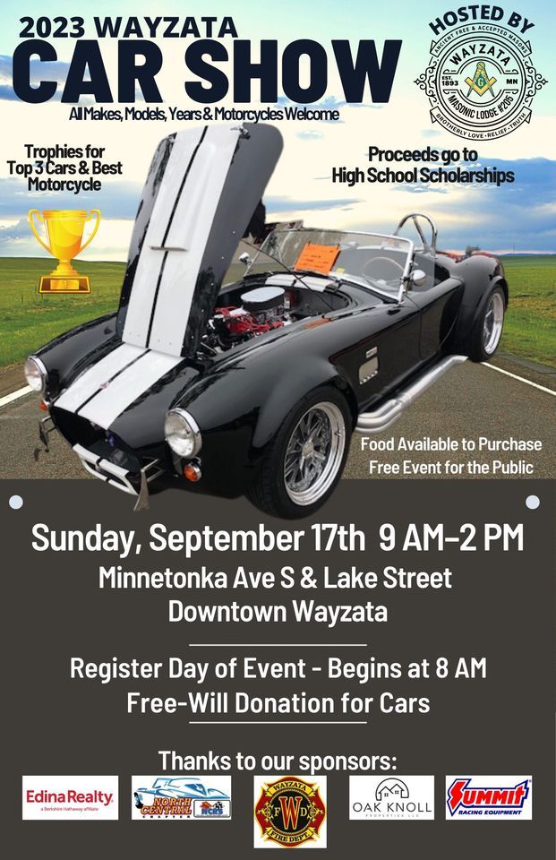 Wayzata Car Show, St. Paul, MN State Capital, Saint Paul, 16 September