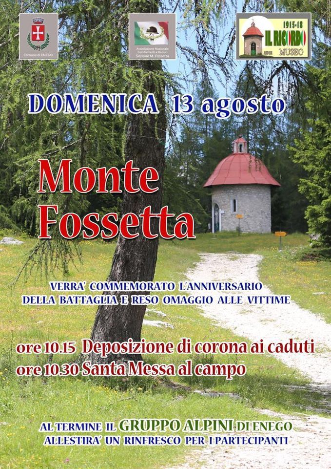Celebrazione di Monte Fossetta, Enego Altopiano, Bassano Del Grappa, 13 ...