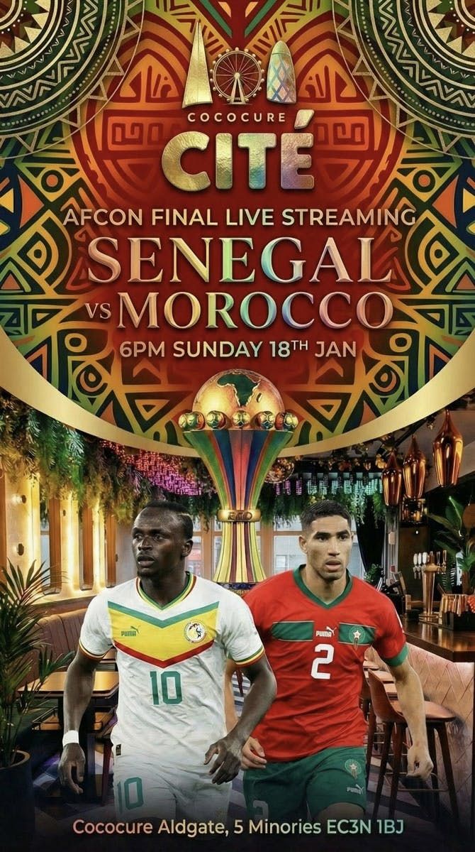 Afcon Final (Senegal vs Morocco , Cite Lounge, Bar & Nightclub by ...