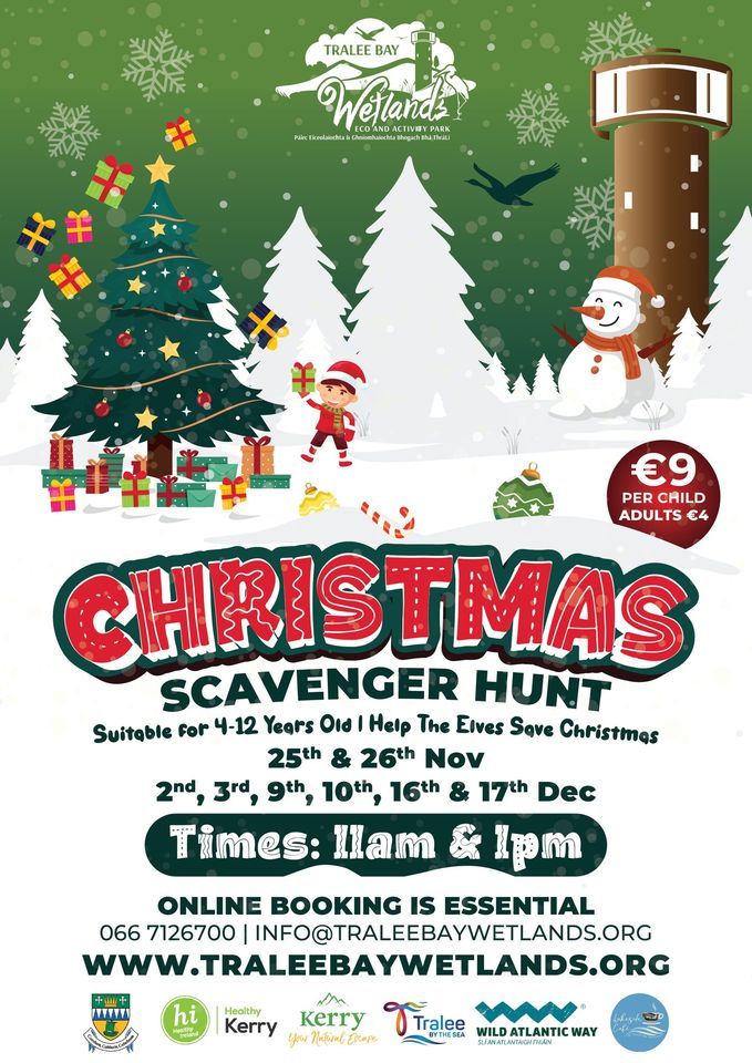 Festive Fun Christmas Scavenger Hunt(s) , Tralee Bay Wetlands, 2 ...