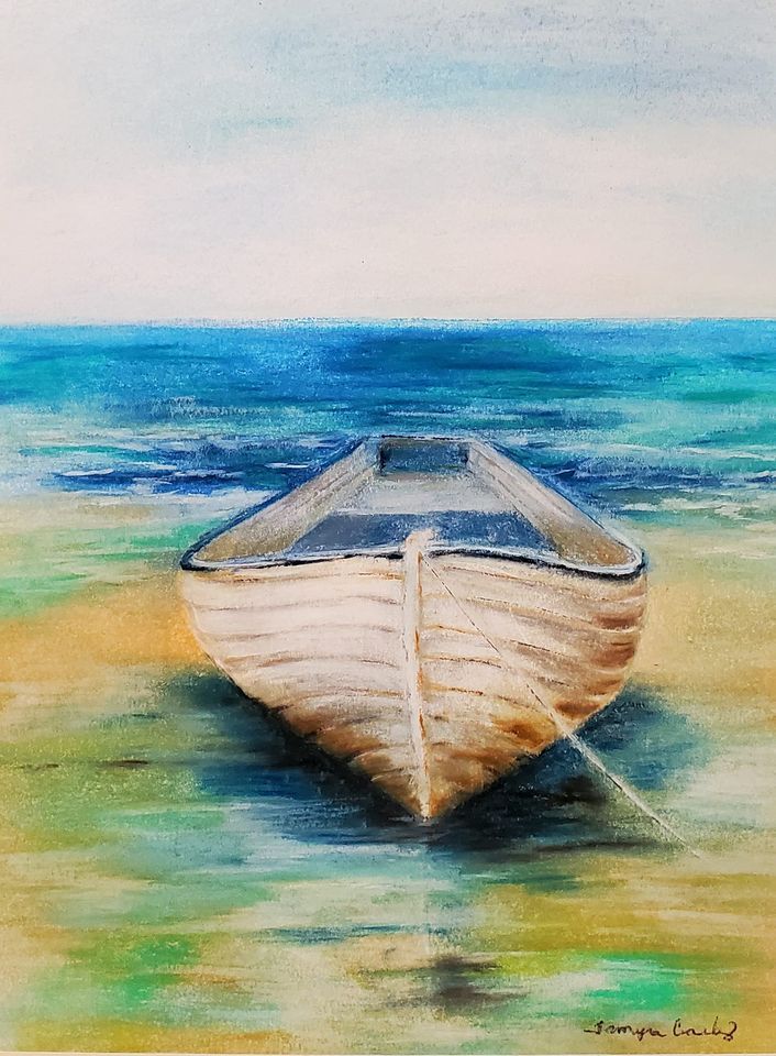 Boat Pastel Drawing Art Class, Sew Fancy, Livingston, 18 May 2023 ...