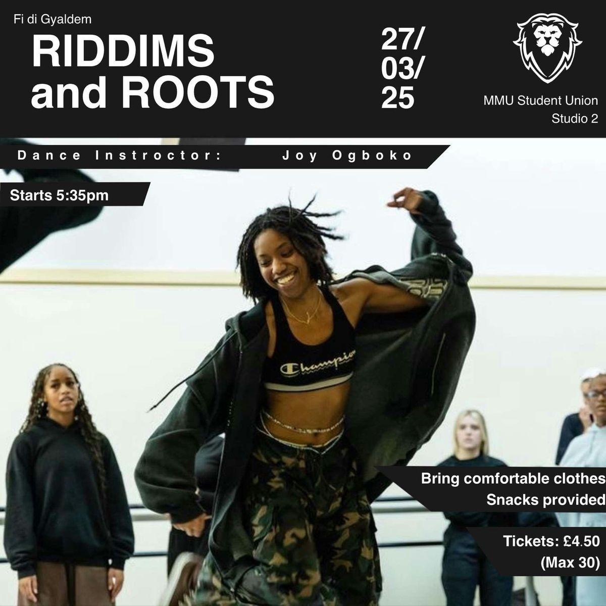 RIDDIMS & ROOTS | w/ Joy Ogboko | MMU Student Union Studio 2, The Union at Manchester ...