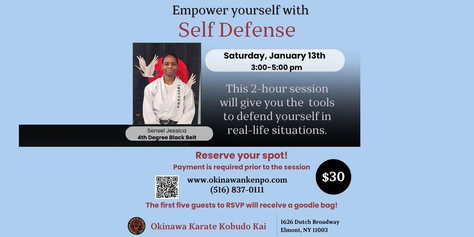 Self Defense with Sensei Jessica , okinawa karate kobudo kai, Elmont ...