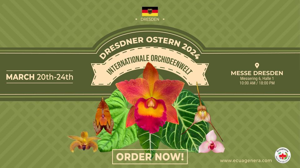 DRESDNER OSTERN 2024 - Internationale Orchideenwelt, MESSE DRESDEN, Messering 6, Halle 1, March ...