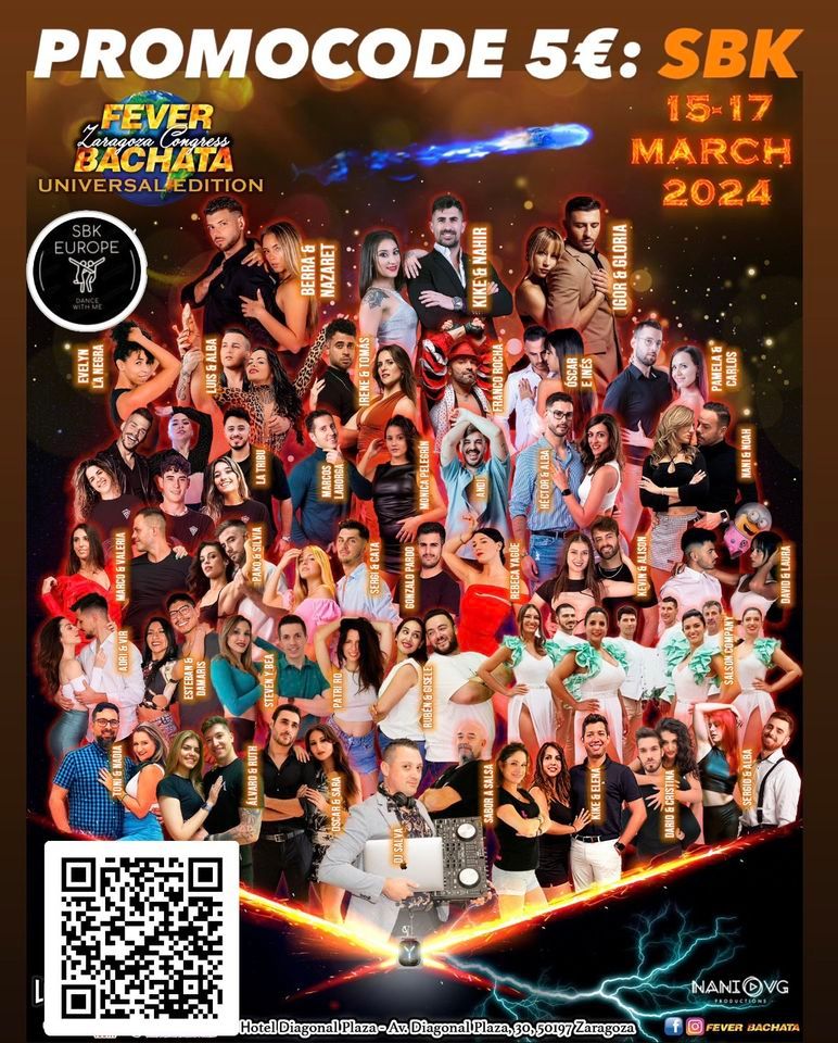 FEVER BACHATA ZARAGOZA CONGRESS 2024, Hotel Diagonal Plaza Zaragoza, 15 March 2024 | AllEvents.in
