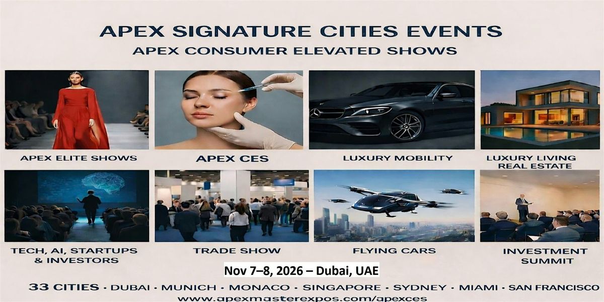 Apex CES – Consumer Elevated Shows in Dubai, UAE, Jumeirah Burj Al Arab ...