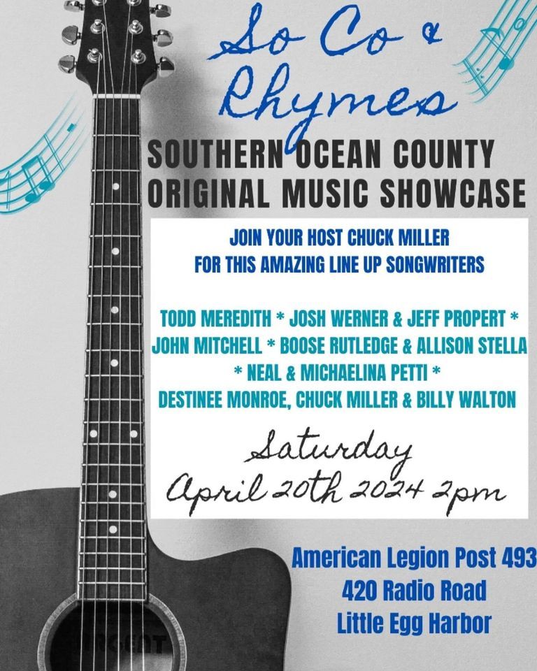 So Co & Rhymes Singer Songwriter Original Showcase, 420 Radio Road ...