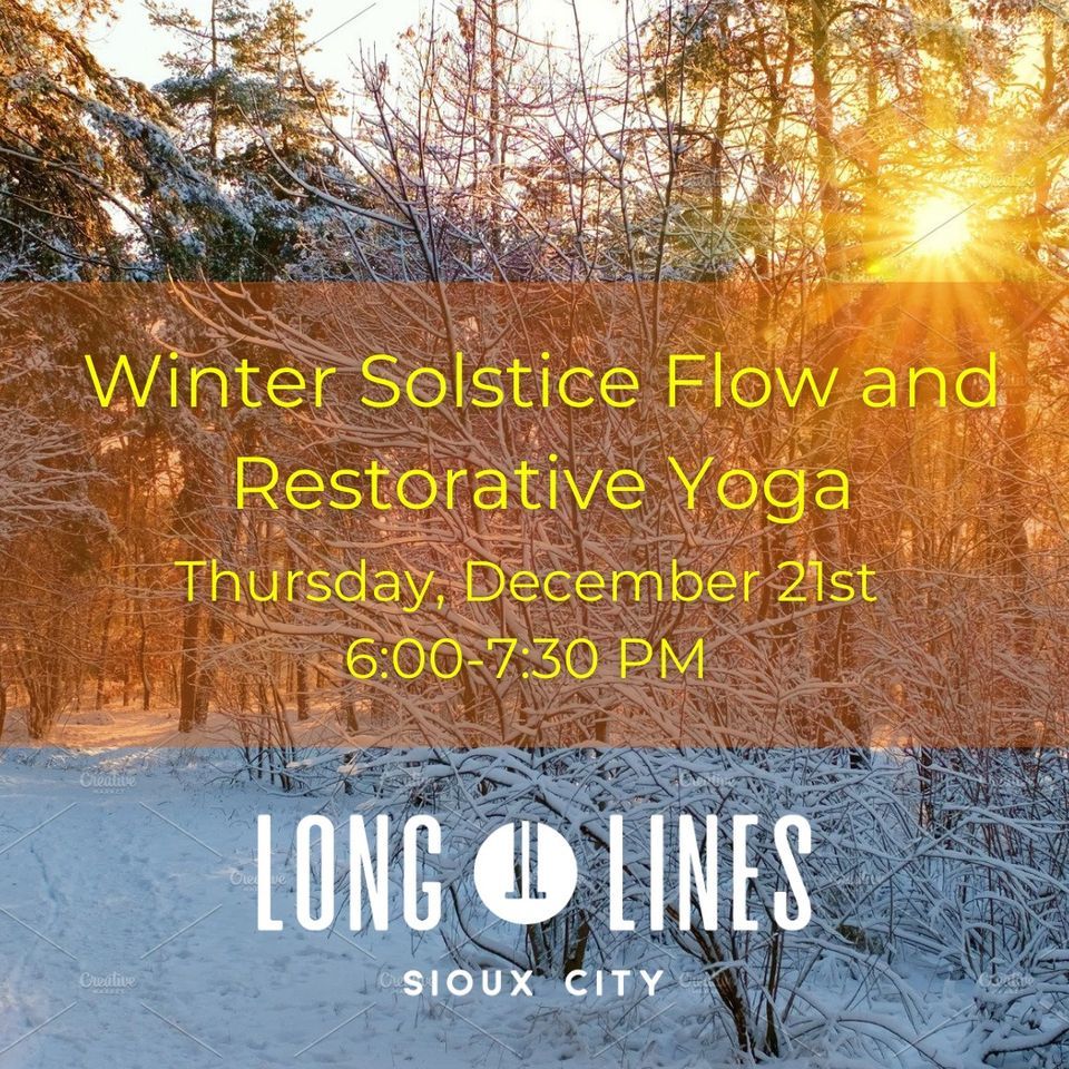 Winter Solstice Flow and Restorative Yoga, Long Lines Climbing, Sioux ...