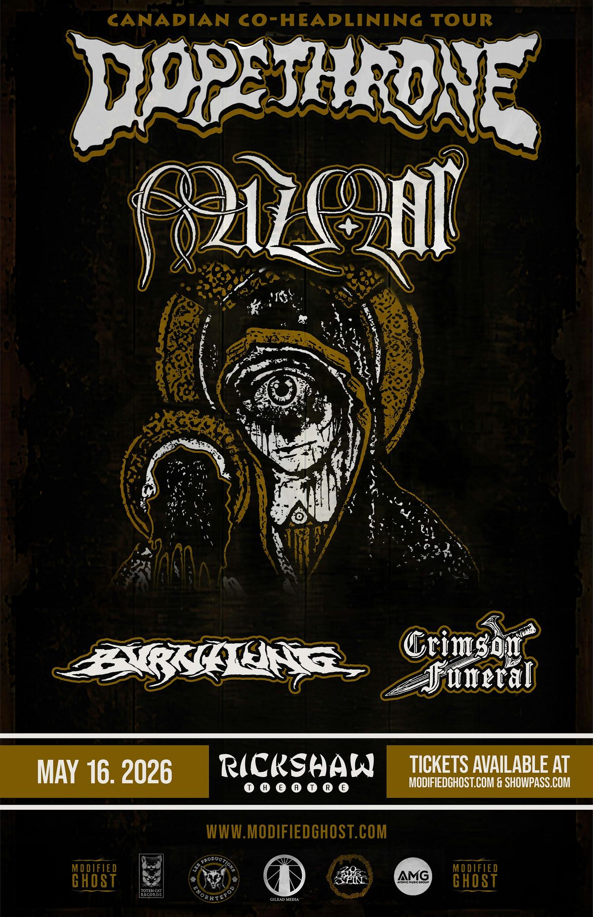 Dopethrone & Mizmor, Rickshaw Theatre, Vancouver, 16 May 2026 | AllEvents