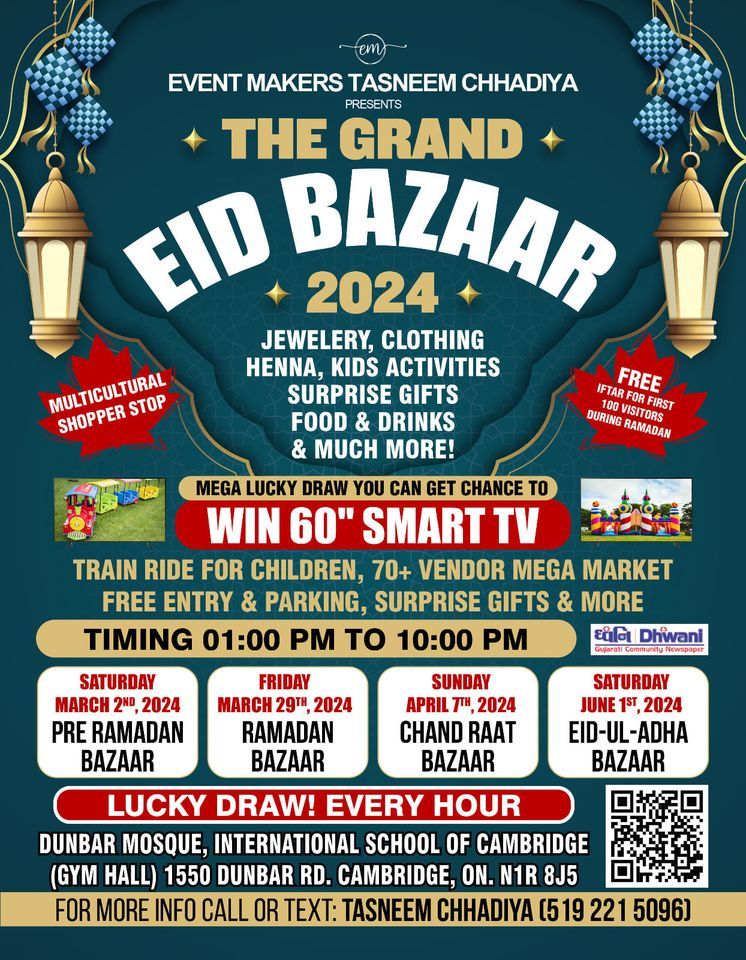 The Grand Eid Bazaar 2024, Cambridge Islamic Center, 2 March 2024 | AllEvents