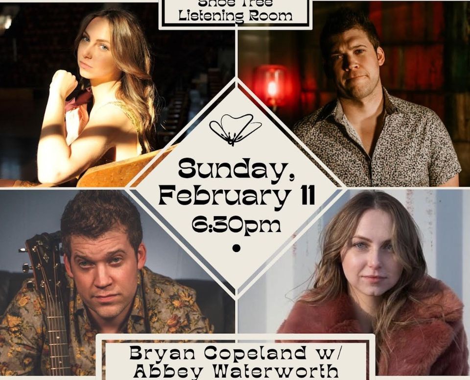 Bryan Copeland with Abbey Waterworth at The Shoe Tree Listening Room ...