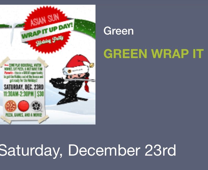 Asian Sun Wrap It Up Day, Asian Sun Martial Arts of Green Uniontown ...