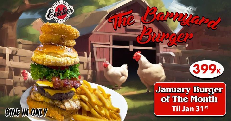 The Barnyard Burger, Eddies D1 Diner, Ho Chi Minh City, 19 January 2024 ...