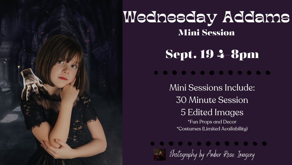Wednesday Addams- Mini Session, BTL- Before the Lens, Olathe, 19 ...