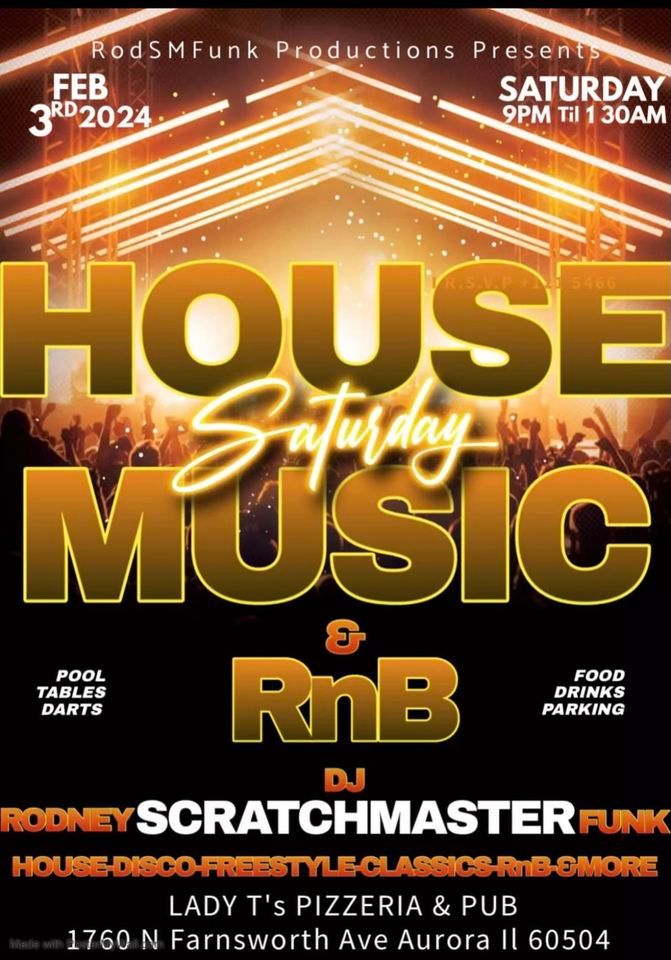 DJ Rodney ScratchMaster Funk , Lady T's Pizzeria & Pub, Aurora, 3 ...