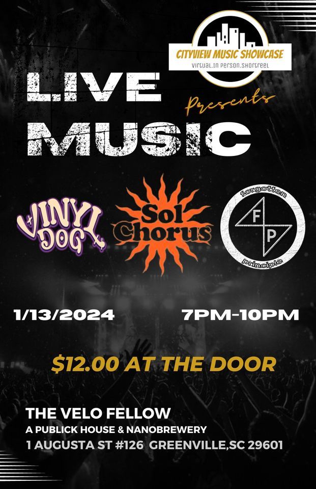 Velo Fellow Music , The Velo Fellow, Greenville, 13 January 2024 ...