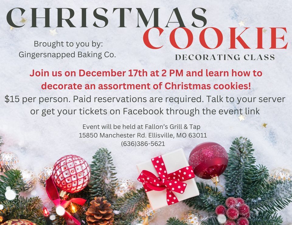 Holiday Cookie Class, 15850 Manchester Rd., Ellisville, MO, December 17 ...
