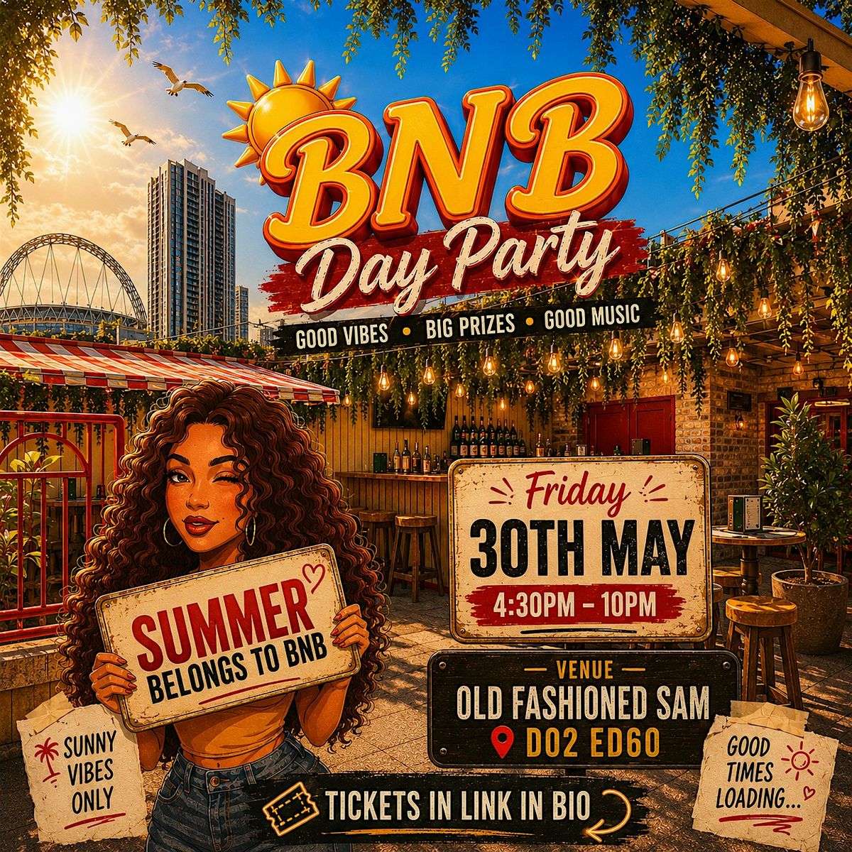 BNB Day Party - Bank Holiday Special, Old Fashioned Sam’s, Dublin 2, 30 ...