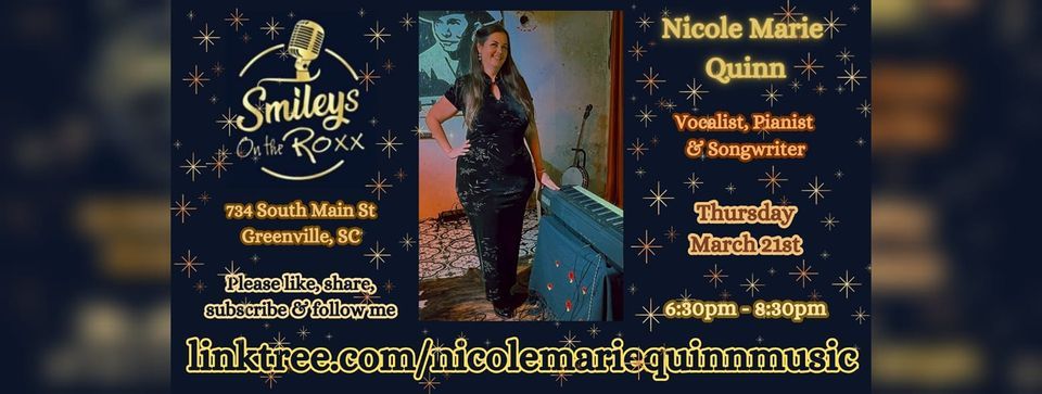 Nicole Marie Quinn Live @ Smileys on the Roxx in Greenville, SC ...