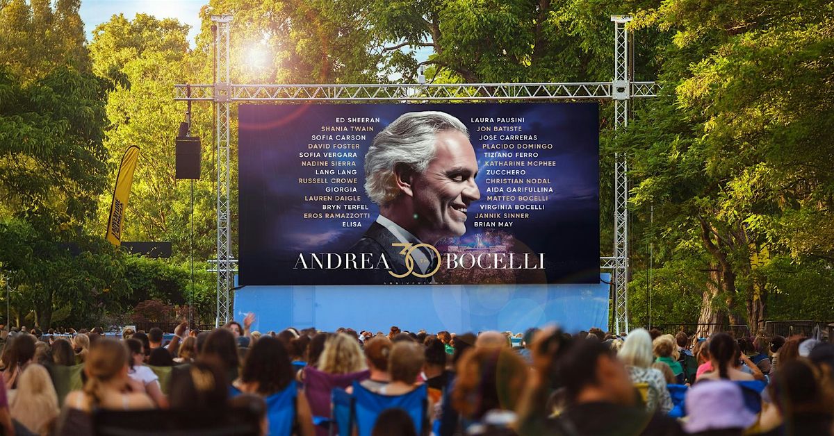 Andrea Bocelli Outdoor Cinema Celebration at Powderham Castle ...