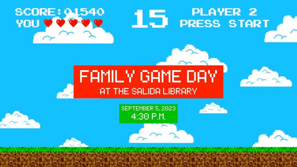 Family Game Day, Salida Library Friends, 5 September 2023 | AllEvents.in