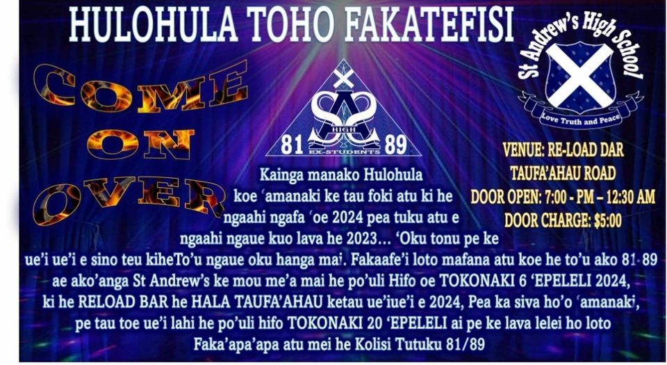 HULOHULA-TOHO FAKATEFISI, Reload Bar Tonga, Nukualofa, 6 April 2024 ...