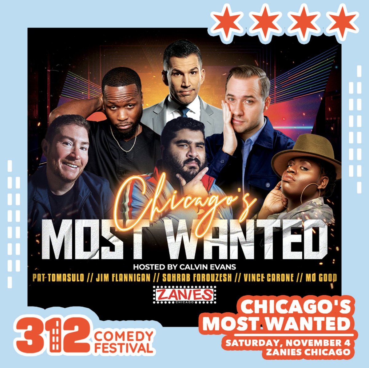 Zanies Most Wanted, Zanies Comedy Club - Chicago, 4 November 2024 ...