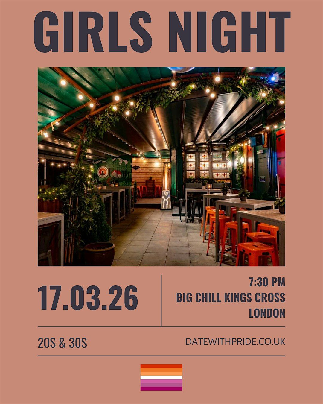 Girls Night - LGBTQ+ Speed Dating London, Big Chill King's Cross ...