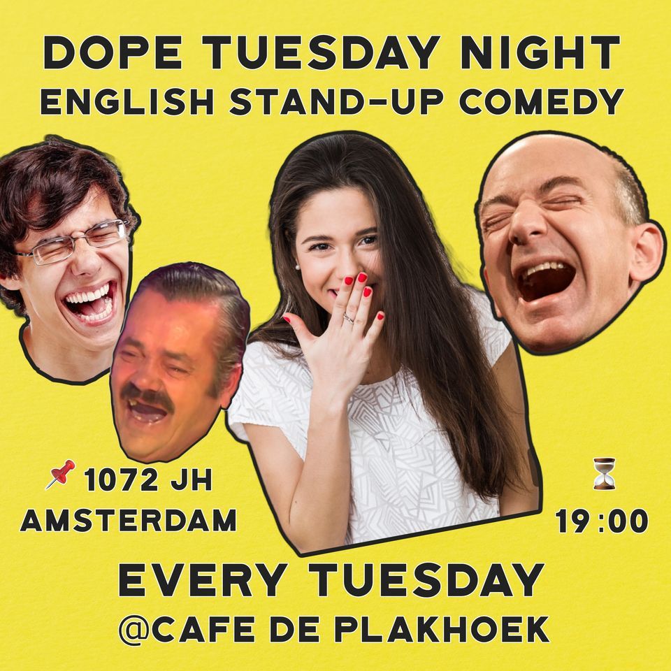 English Stand-up Comedy Every Tuesday in Amsterdam, Cafe De Plakhoek ...