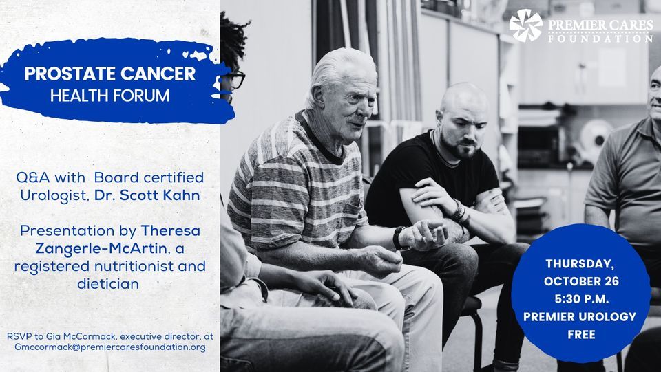 Prostate Cancer Health Forum, Premier Urology, Poughkeepsie, October 26 ...