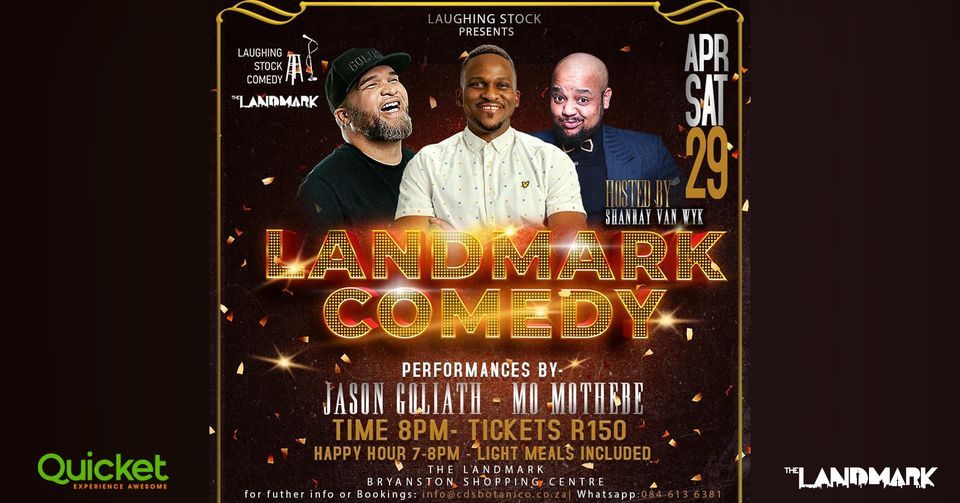 Landmark Comedy Night, The Landmark Cocktail Bar, Chartwell, 29 April ...