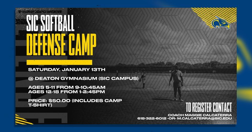 SIC Softball Defense Camp, Southeastern Illinois College, Harrisburg ...