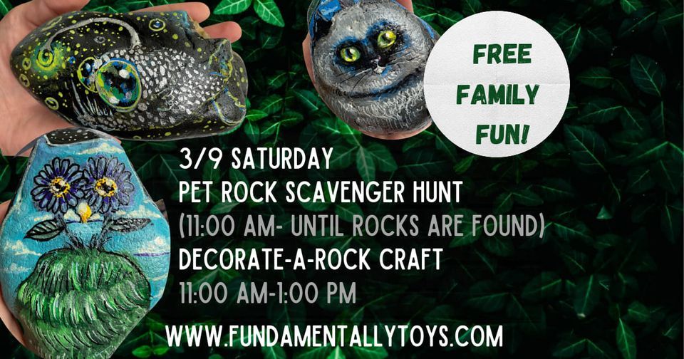 Pet Rock Scavenger Hunt & DIY Pet Rock Craft- FREE EVENT, 2401 Rice ...