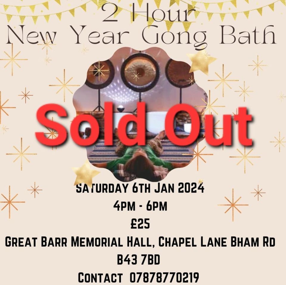 2 Hour Gong Concert £25, Great Barr War Memorial Hall, Walsall, 6 ...