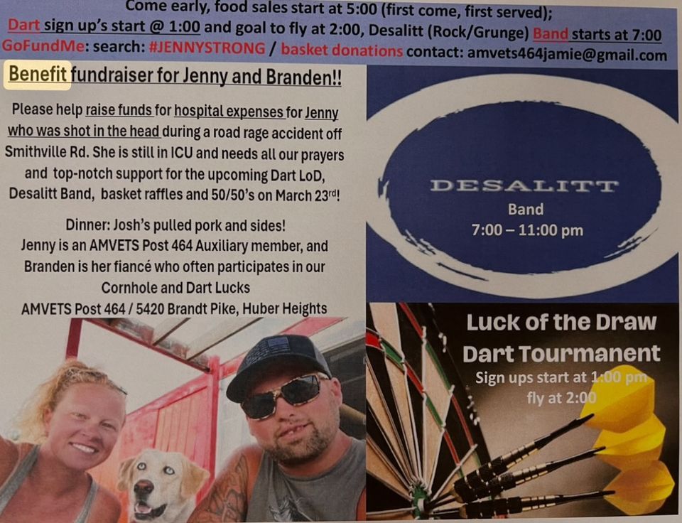 Benefit for Jenny and Branden , 5420 Brandt Pike, Dayton, OH 45424-6116 ...
