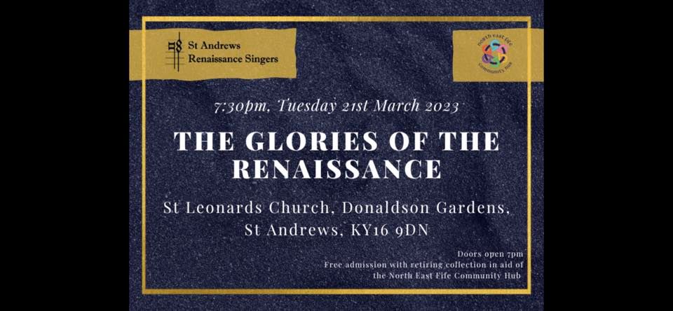 St Andrews Renaissance Singers Spring Concert 2023 St Leonards Parish
