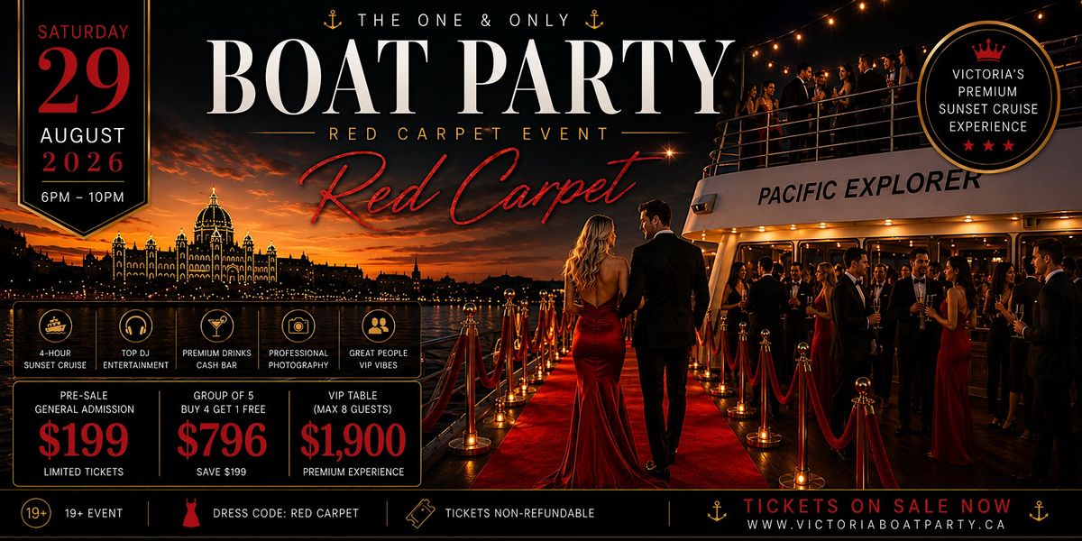 Victoria Boat Party : Red Carpet !, Coast Victoria Hotel & Marina by ...