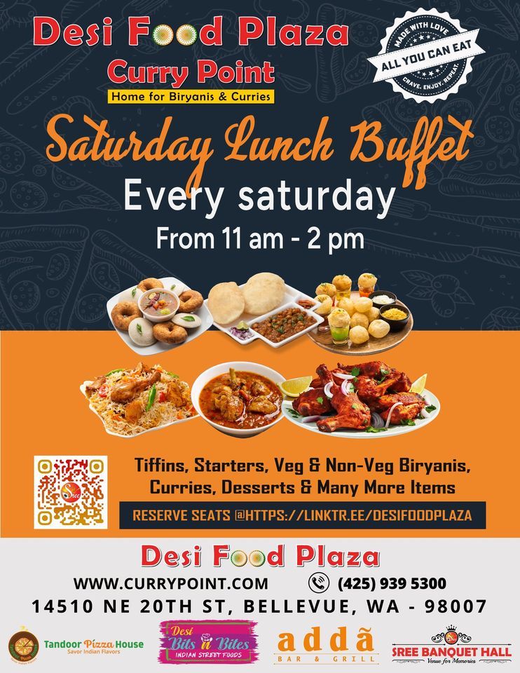 Saturday Lunch Buffet , 14510 NE 20th St, Bellevue, WA - 98007, 30 ...