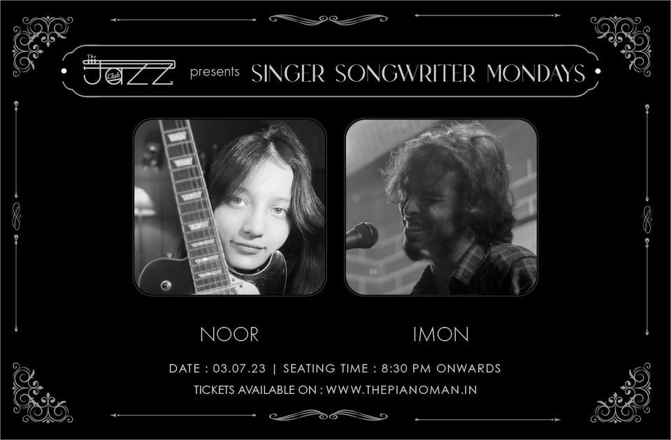 Singer Songwriter Mondays ft. Noor & Imon, The Piano Man Jazz Club, New ...