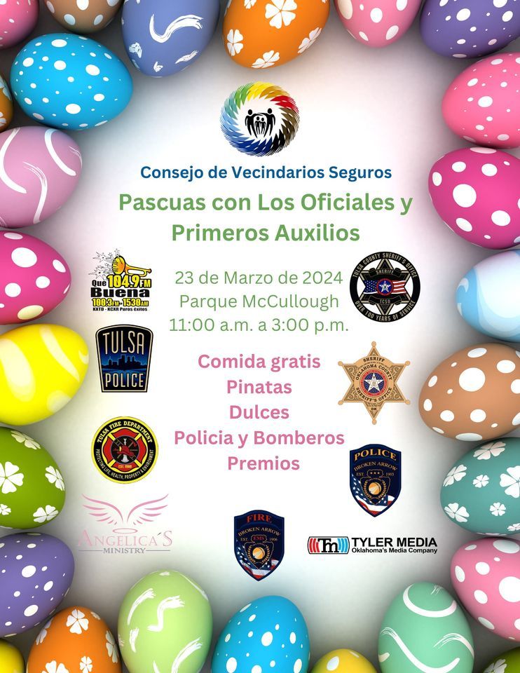 Pascuas con Los Oficiales y Primeros Auzilios, McCullough Park, Tulsa ...