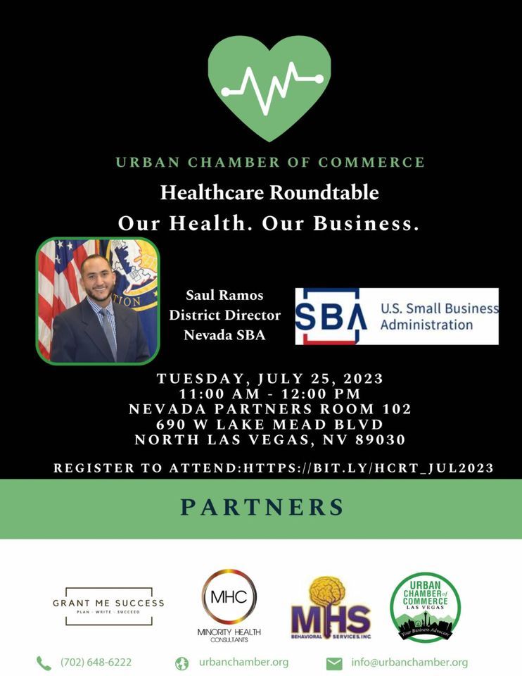 Healthcare Roundtable, Nevada Partners, Las Vegas, 25 July 2023 ...