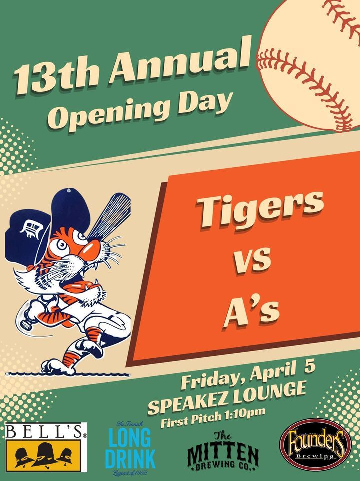 Tigers Opening Day Party, 600 Monroe Ave NW, Grand Rapids, MI, 5 April ...