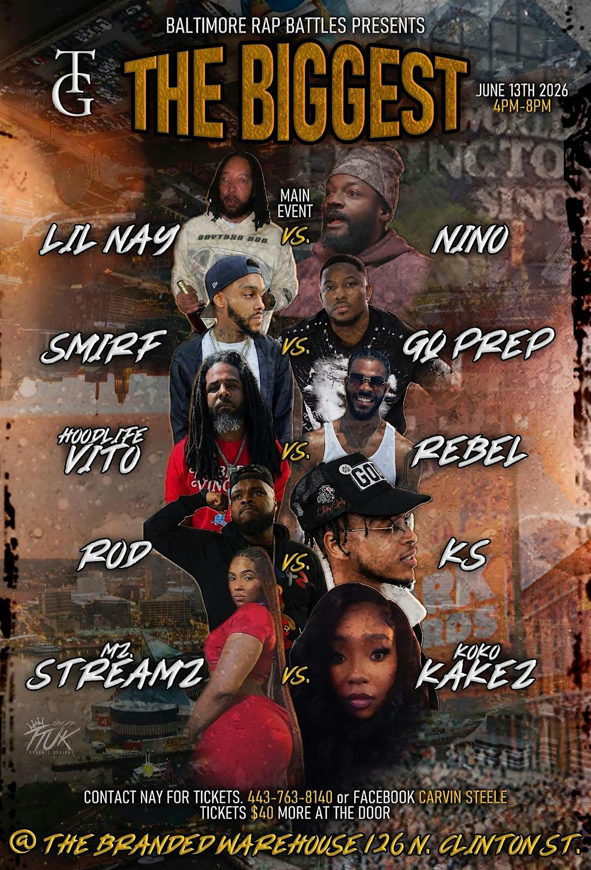 Baltimore Rap Battles Presents THE BIGGEST, The Branded Warehouse ...