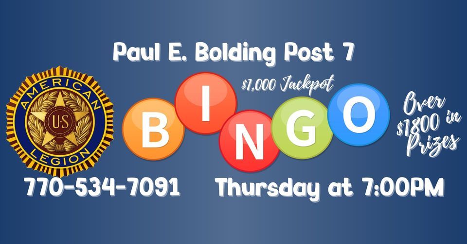 Thursday Night Bingo, 2343 Riverside Drive Gainesville, GA, United ...