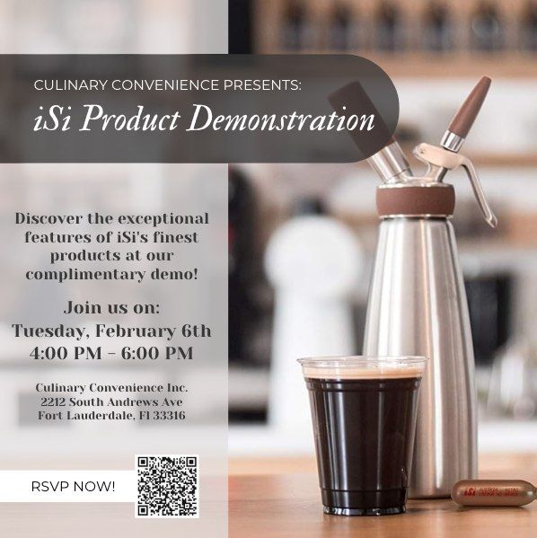 Culinary Convenience iSi Product Demonstration, Culinary Convenience ...