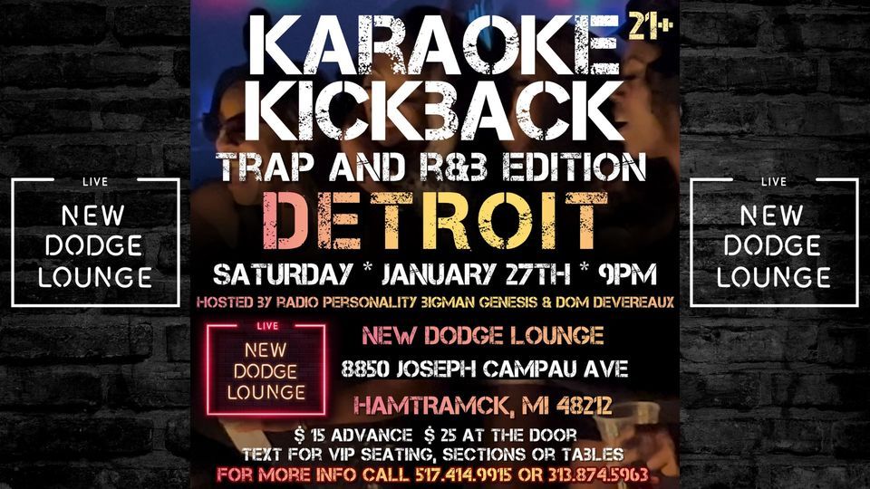 Karaoke Kickback: Trap and R&B Edition, Hosted By Bigman Genesis and ...