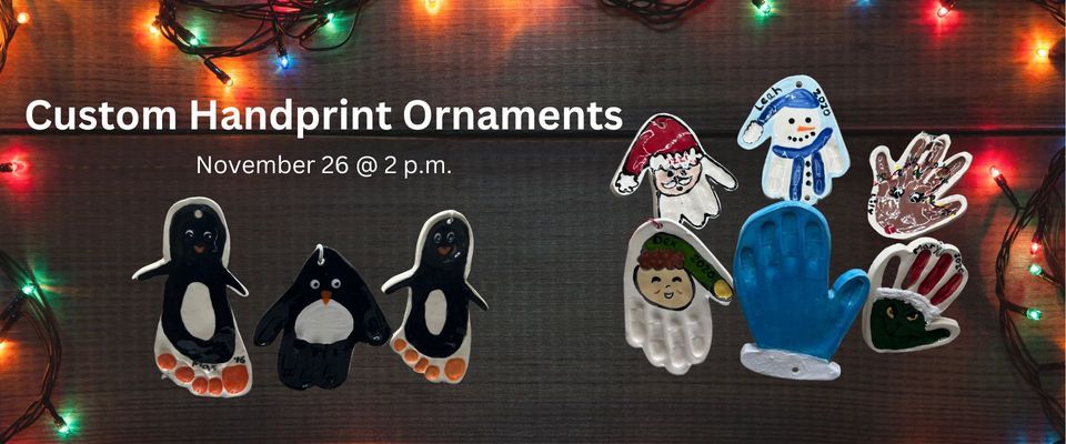 Custom Handprint Ornaments, The Studio for Art and Craft, Cobleskill ...